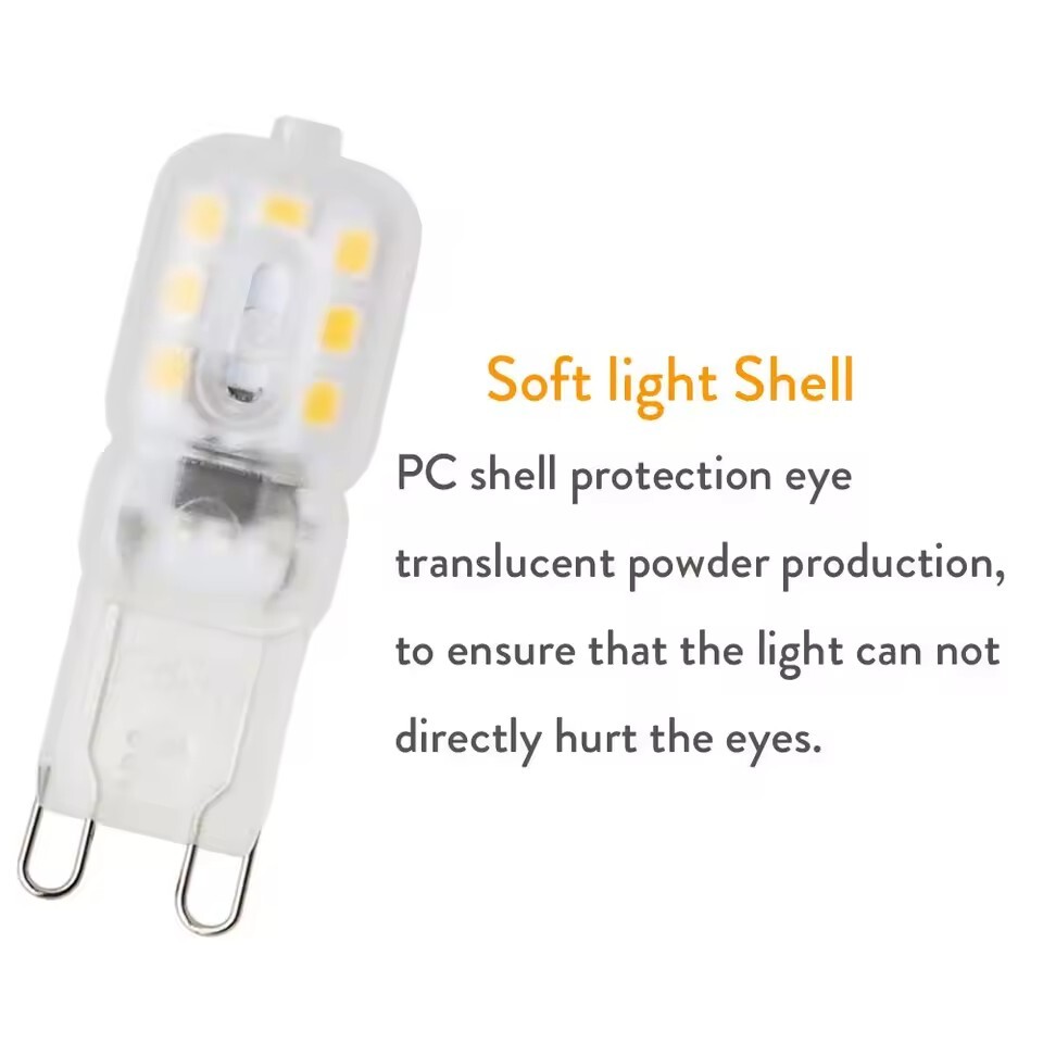 G9 LED 3W 2835SM Capsule Light Bulb True Replacement For G9 Halogen ...