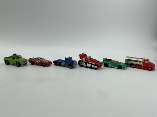 Vintage Hot Wheels 6 Cars Lot Peterbilt ‘77 Pick Up Oil Tanker Racers ...