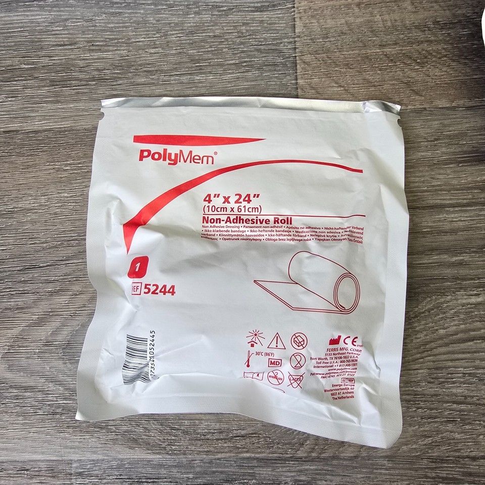 PolyMem Foam Dressing 4 X 24 Inch Roll Non-Adhesive Sterile Cut CUSTOM ...
