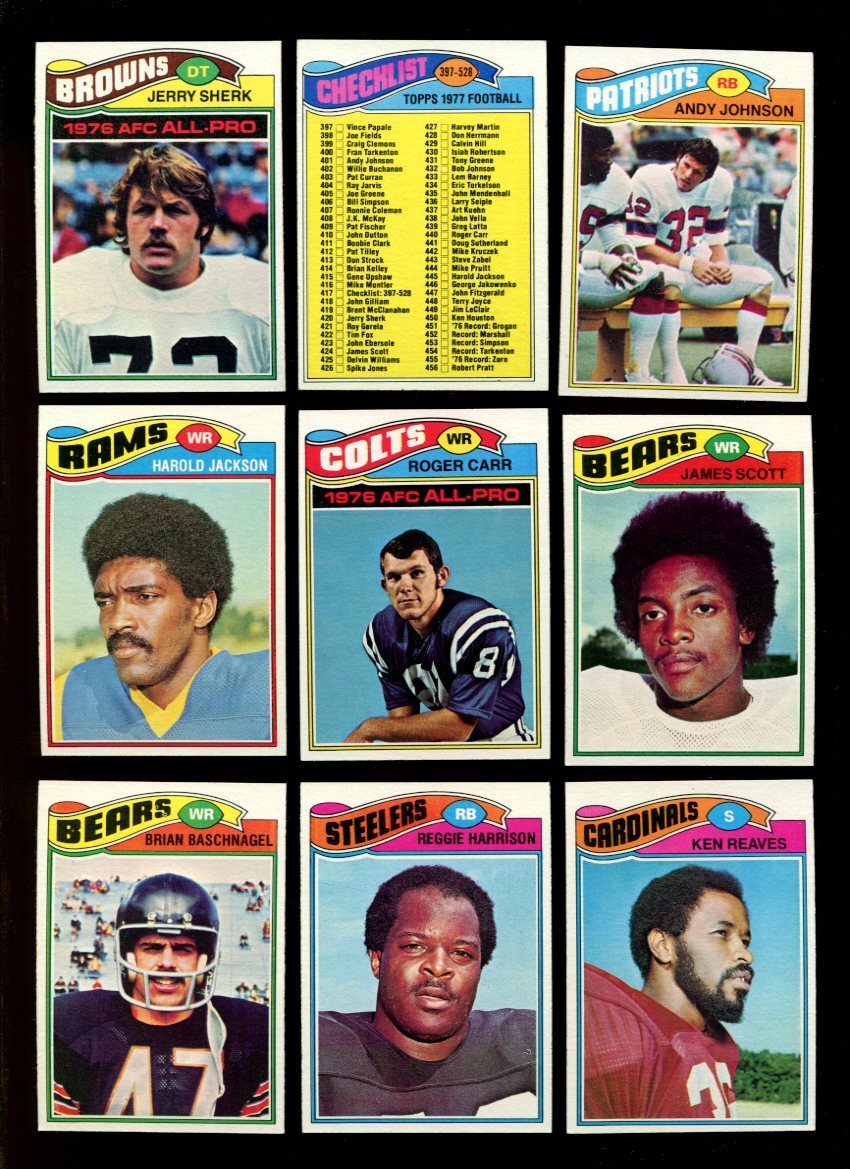 1977 TOPPS FOOTBALL PARTIAL SET 400/528 NMMT *357015 | eBay