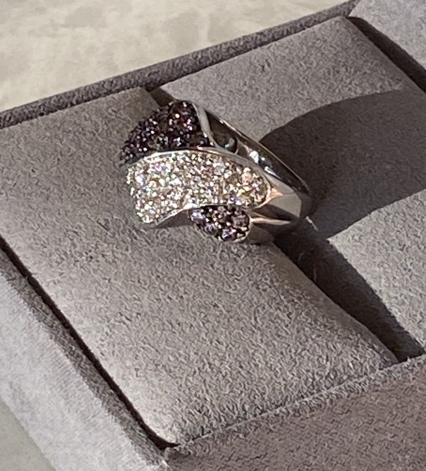 VICTORIA WIECK Absolute Sz 5.5 Ring ULTIMATE BEAUTY 925 B&W Simulated ...