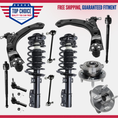 12pc Front Struts Lower Control Arm Hub Bearing Kit for Chevy Cobalt ...