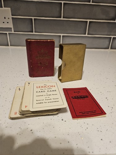 Vintage Waddingtons Lexicon Card Game, Complete with Rule Book. | eBay