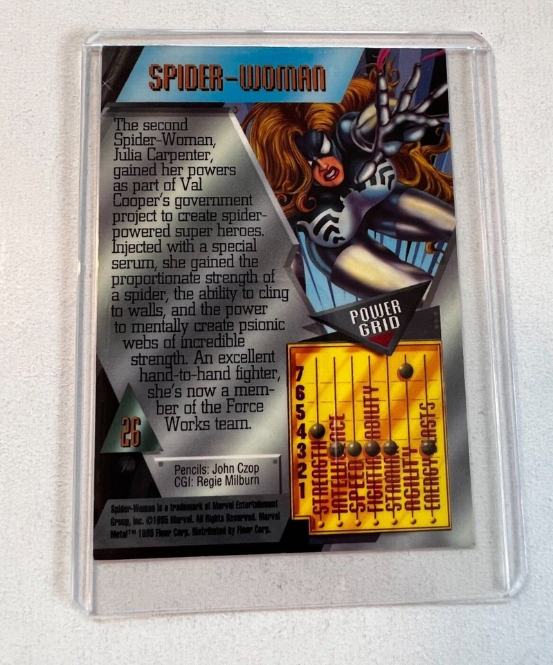 1995 Marvel Metal Spider-Woman #26 Excellent Condition | eBay