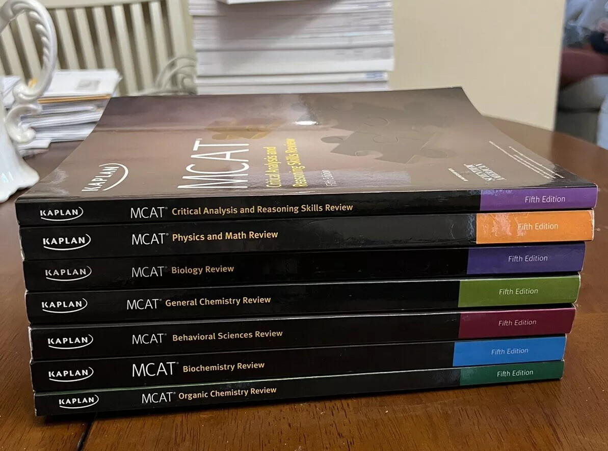 MCAT Review Books: Kaplan Fifth Edition Complete Seven Subject Set | eBay