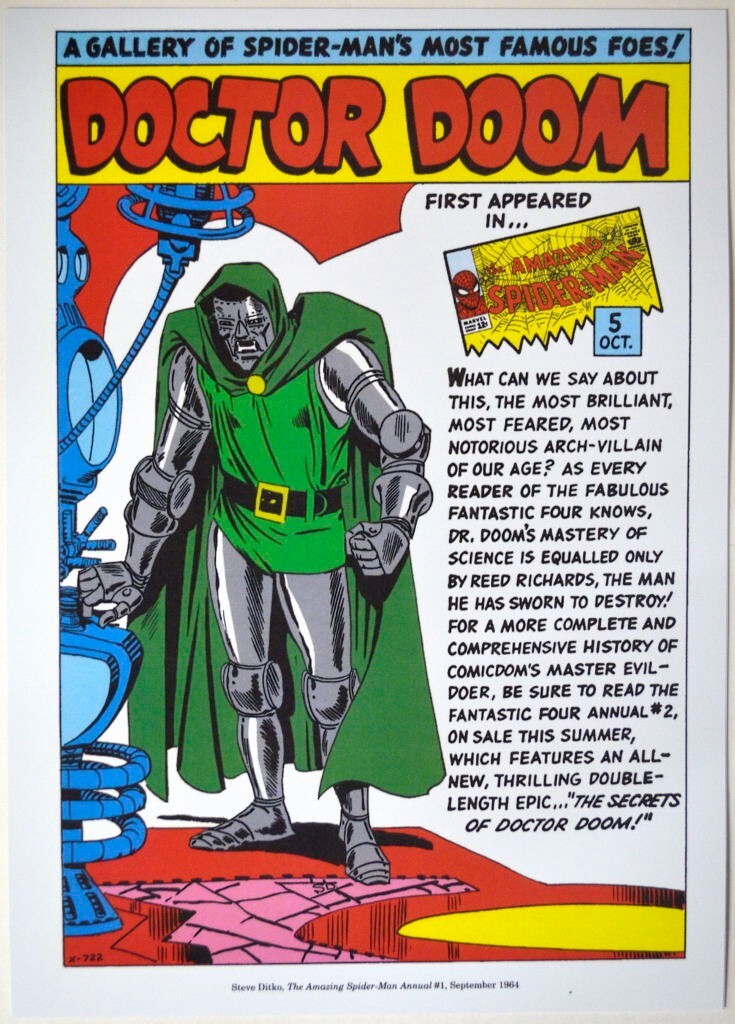 AMAZING SPIDER-MAN - DOCTOR DOOM Pin Up Print Marvel Amazing Spider-Man ...