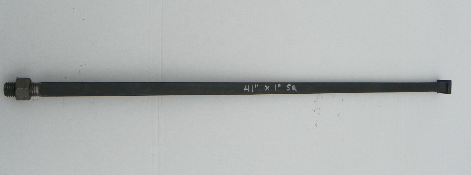 Replacement Square Disc Axle 1" X 41" with Forged Head and Mounting Nut ...