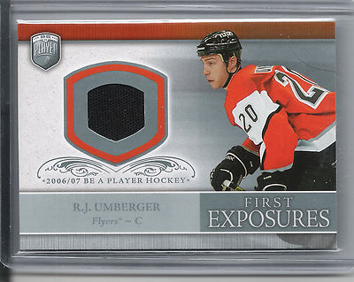 2006-07 BE A PLAYER PORTRAITS R.J. UMBERGER FIRST EXPOSURE JERSEY FE-RU ...
