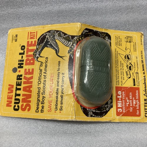 Vintage Hi-Lo Snake Bite Kit by Cutter - Sealed - Worn Package | eBay