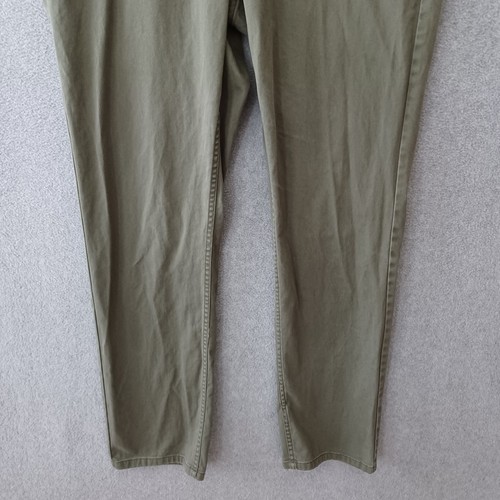 Hawker Rye Pants Mens 34 Olive Green Chino Flat Front Workwear Casual ...