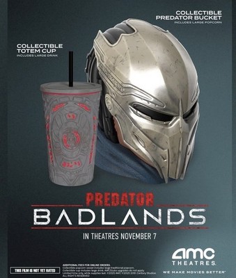Predator Badlands Predator Head Popcorn Bucket AMC Theaters Presale Nov ...