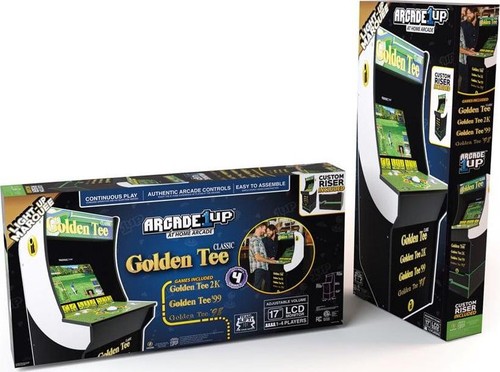 Golden Tee Arcade Machine with Riser, 4ft, Arcade1UP | eBay