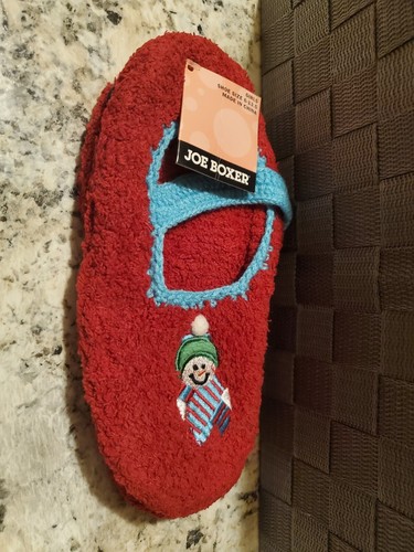 Joe Boxer Womens Slip-on Bootie Slippers Gripper Socks With Bells | eBay