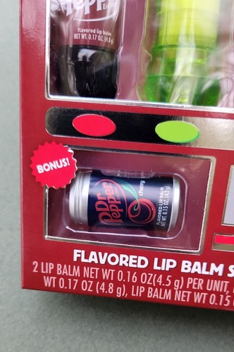 Dr. Pepper - Flavor Lip Balm Set - 4 Lip Balms - Dr. Pepper / 7UP / AW ...