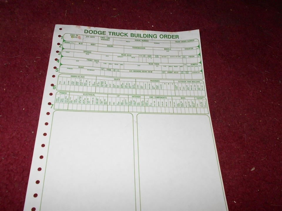 1975 1976 1977 1978 1979 1980 DODGE TRUCK / RAM BROADCAST BUILD ...