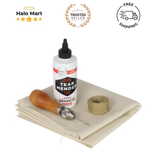 Ultimate Canvas Repair Kit with Tear Mender Glue, Awl & Heavy-Duty ...