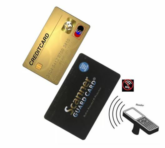 Lot Of 5 Credit Card Protectors RFID Blocking NFC Signals Shield Secure ...