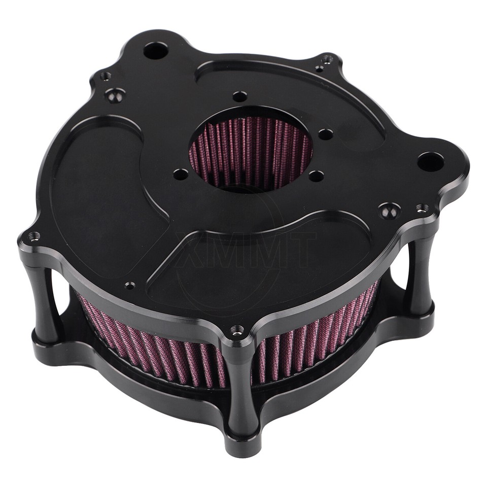 Black Air Cleaner Intake Filter For Harley Dyna FXD Touring Road Glide ...
