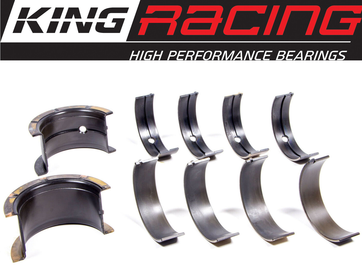 KING CR807HPN MB557HP Rod+Main RACE Bearings Set Kit for Chevy 305 350 ...