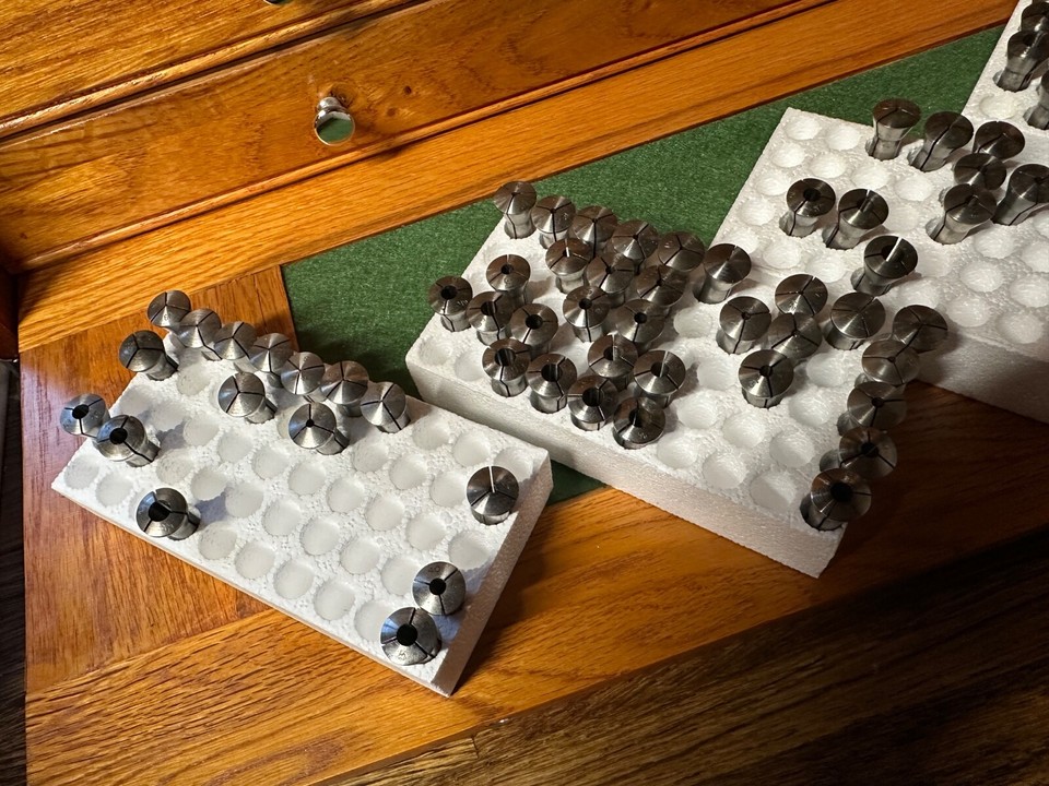 Schaublin B8 Watchmaker Lathe Collets WW Metric 8mm Standard Used High ...