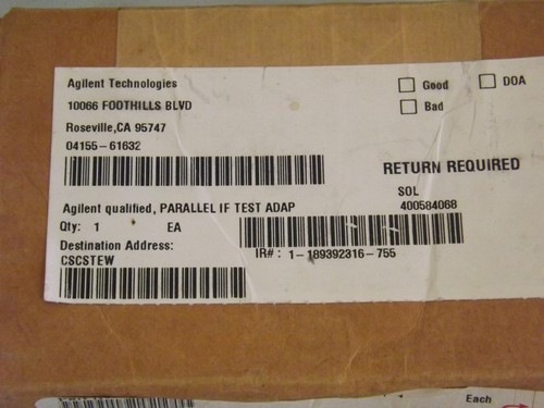 Agilent HP 04155-61632 Parallel IF Test Adapter for 4155B 4155C & 4156B ...