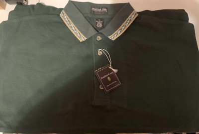 Lot Of 2 JONATHAN COREY X-LARGE Men Short Sleeve Polo Shirt Hunter ...