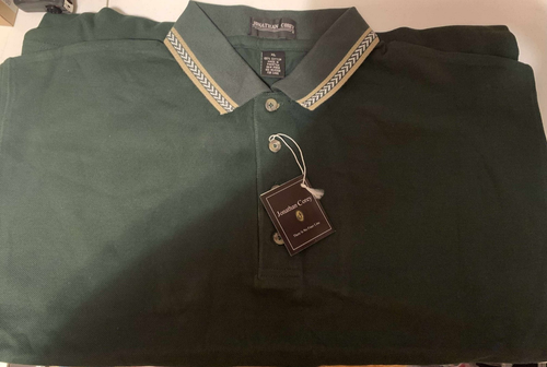 Lot Of 2 JONATHAN COREY X-LARGE Men Short Sleeve Polo Shirt Hunter ...