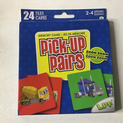 Pick-Up Pairs Memory Card Game Transportation 24 Tiles | eBay