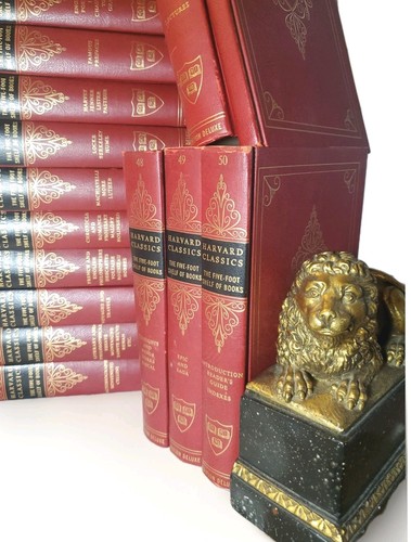 52 Harvard Classics Complete Set 5 Foot Shelf Delux Leather And 2 ...