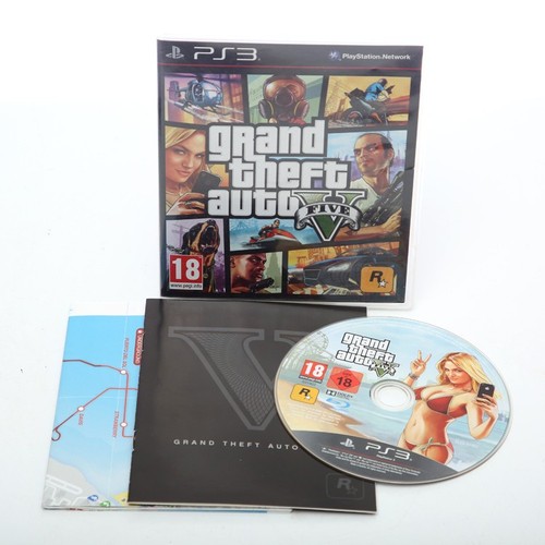 Grand Theft Auto 5 GTA - Sony PlayStation 3 PS3 DISC EX+ PLUS Map | eBay UK