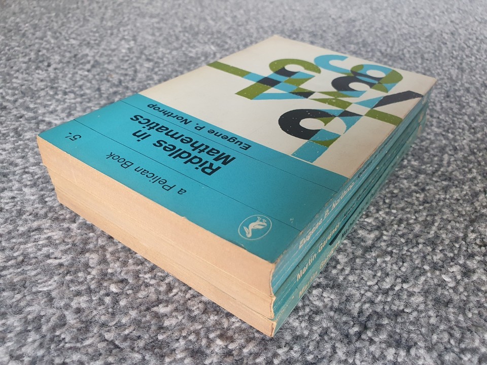 Mathematical Puzzles and Diversions + Riddles in Mathematics. Pelican ...