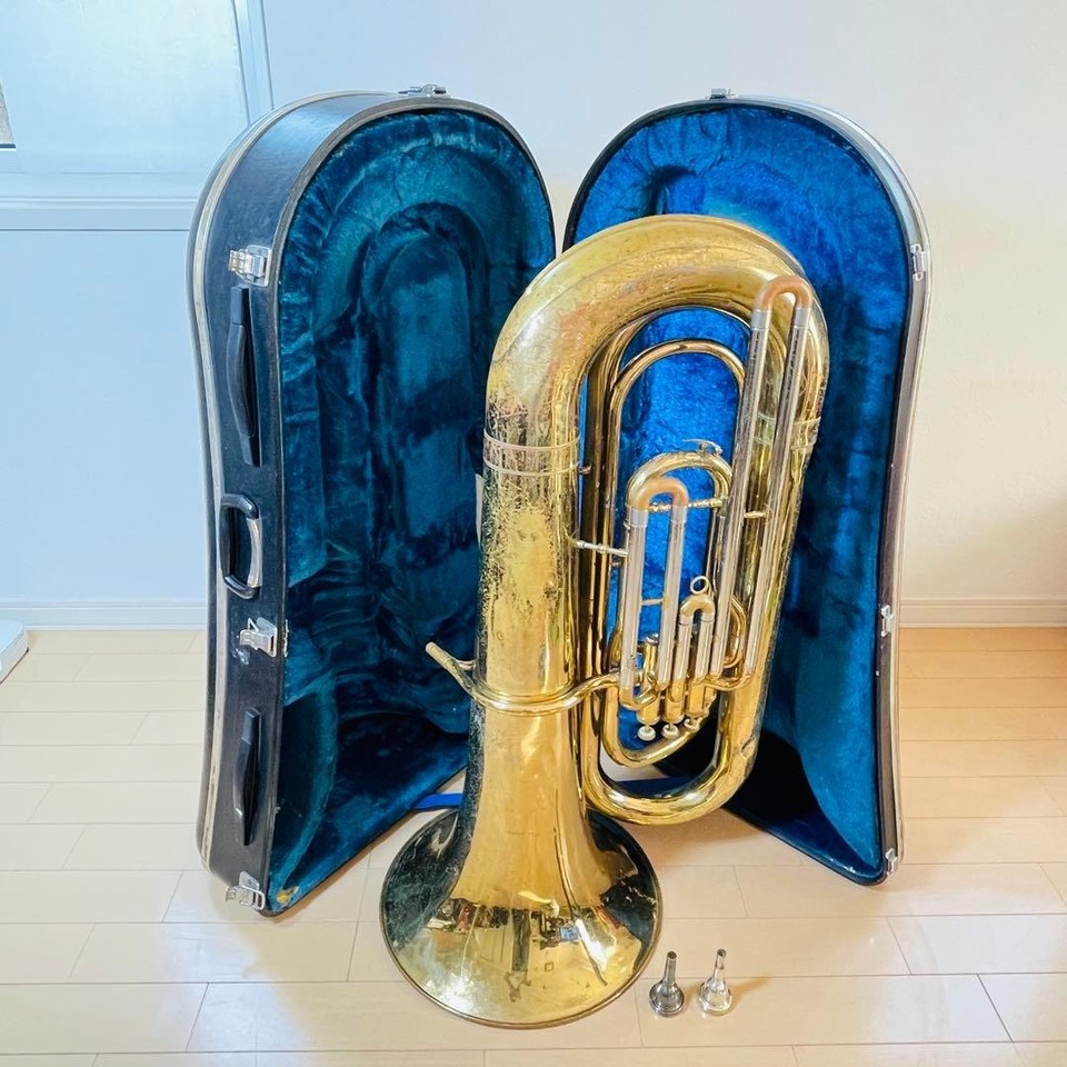 YAMAHA YBB-321 BBb Tuba with Hard Case and Mouthpieces Vintage Brass | eBay