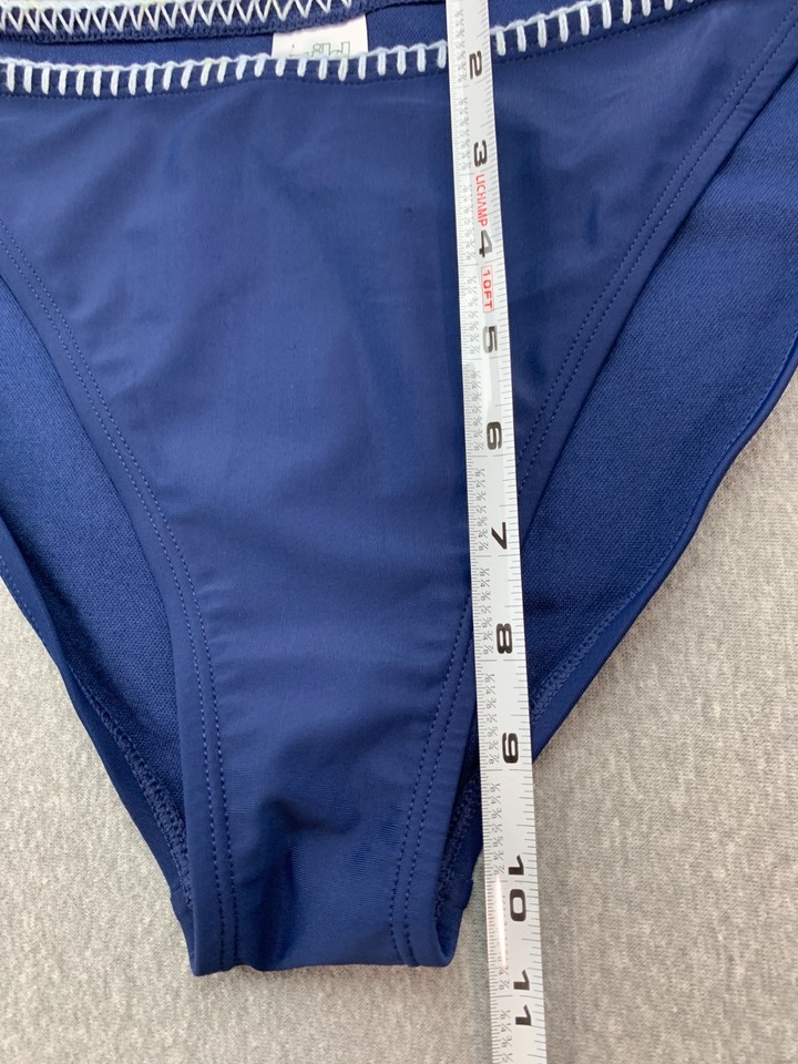 Wild Fable Low Rise Side Tie Bikini Swimsuit Bottom Women size L Blue ...