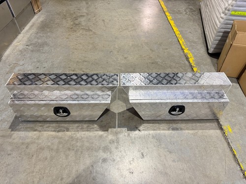 Aluminium Checker Plate Toolbox Ute Truck Trailer Under Tray Box 900 x ...