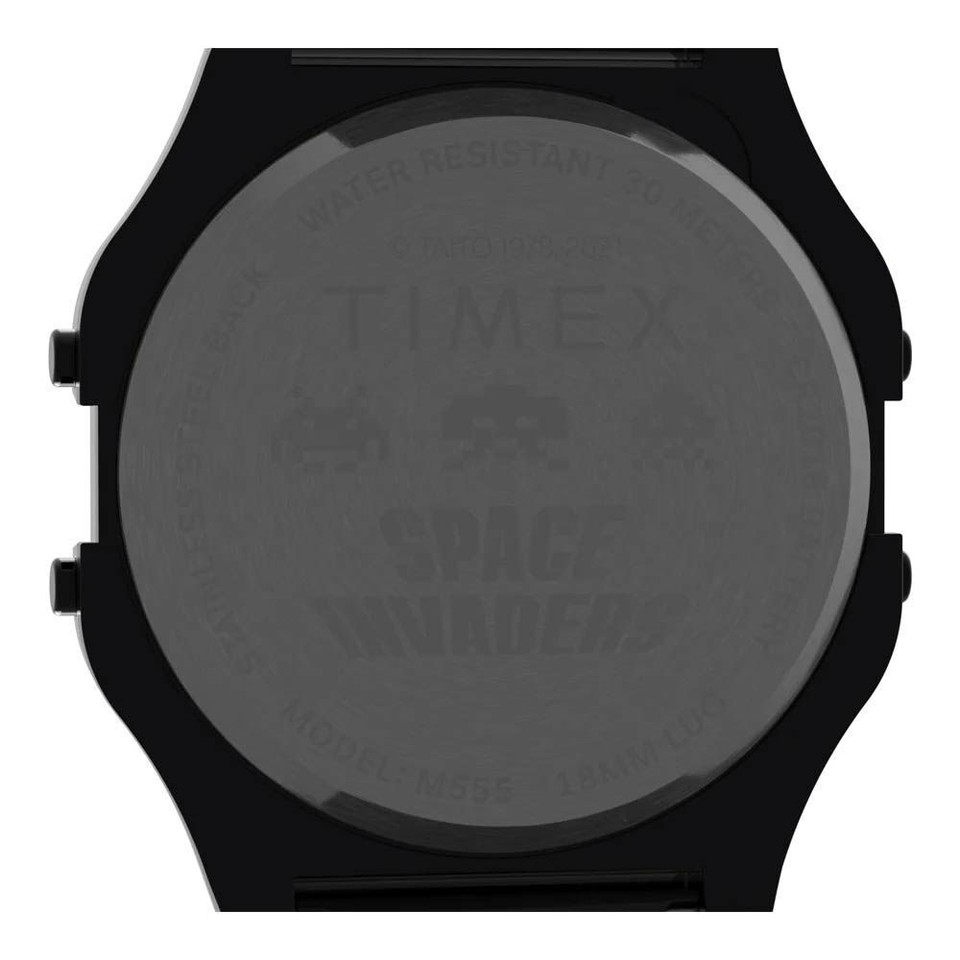 Timex X Space Invaders Retro Arcade Watch TW2V30200 Digital Alarm ...