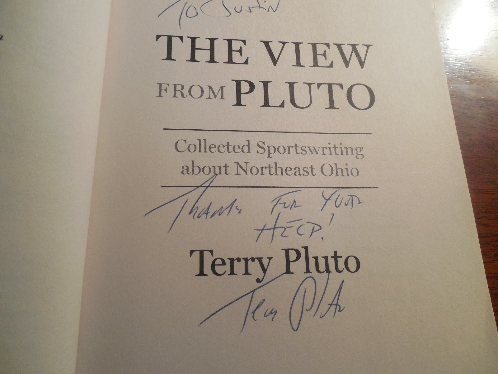 The View From Pluto Collected Sportswriting Northeast Ohio Terry Pluto ...