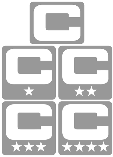 GRAY GREY Captain C Vinyl Football Helmet Decal Award Jersey Patch ...