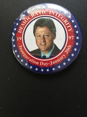 Bill Clinton Presidential Inauguration Pinback Button | eBay