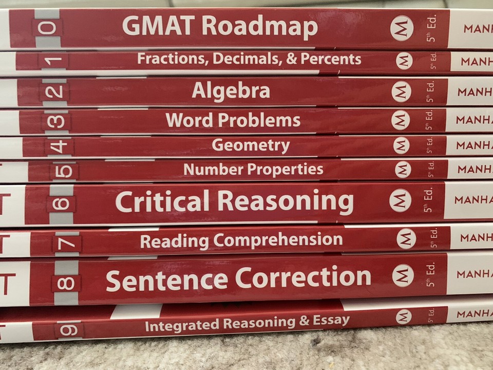 Manhattan GMAT Prep Books. Complete Set Books 0-9 (5th Edition) | eBay