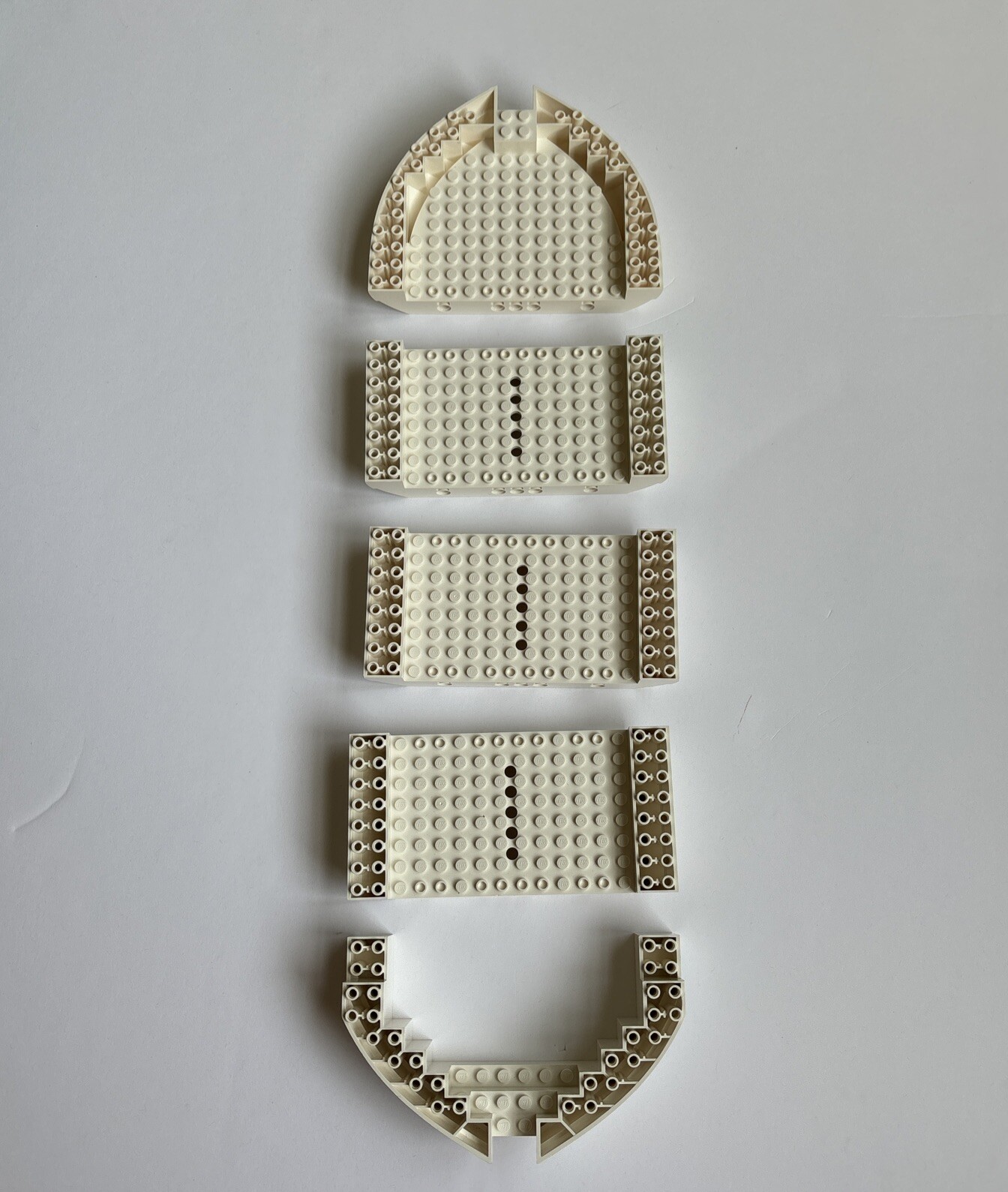 Lego Ship Hull Bow 41015 41381 Boat MOC Pirate Galleon, White Caravel ...