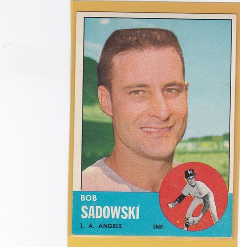 1963 TOPPS BASEBALL BOB SADOWSKI #568 ANGELS EX/EXMT *73385 | eBay