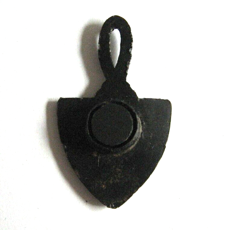 Mini Trivet Refrigerator Magnet Black Plastic Rounded Triangular Shape ...