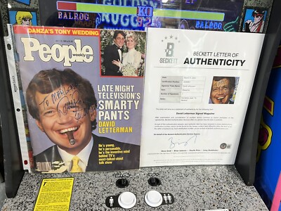 July 14th 1986 David Letterman Signed Autographed People Magazine ...