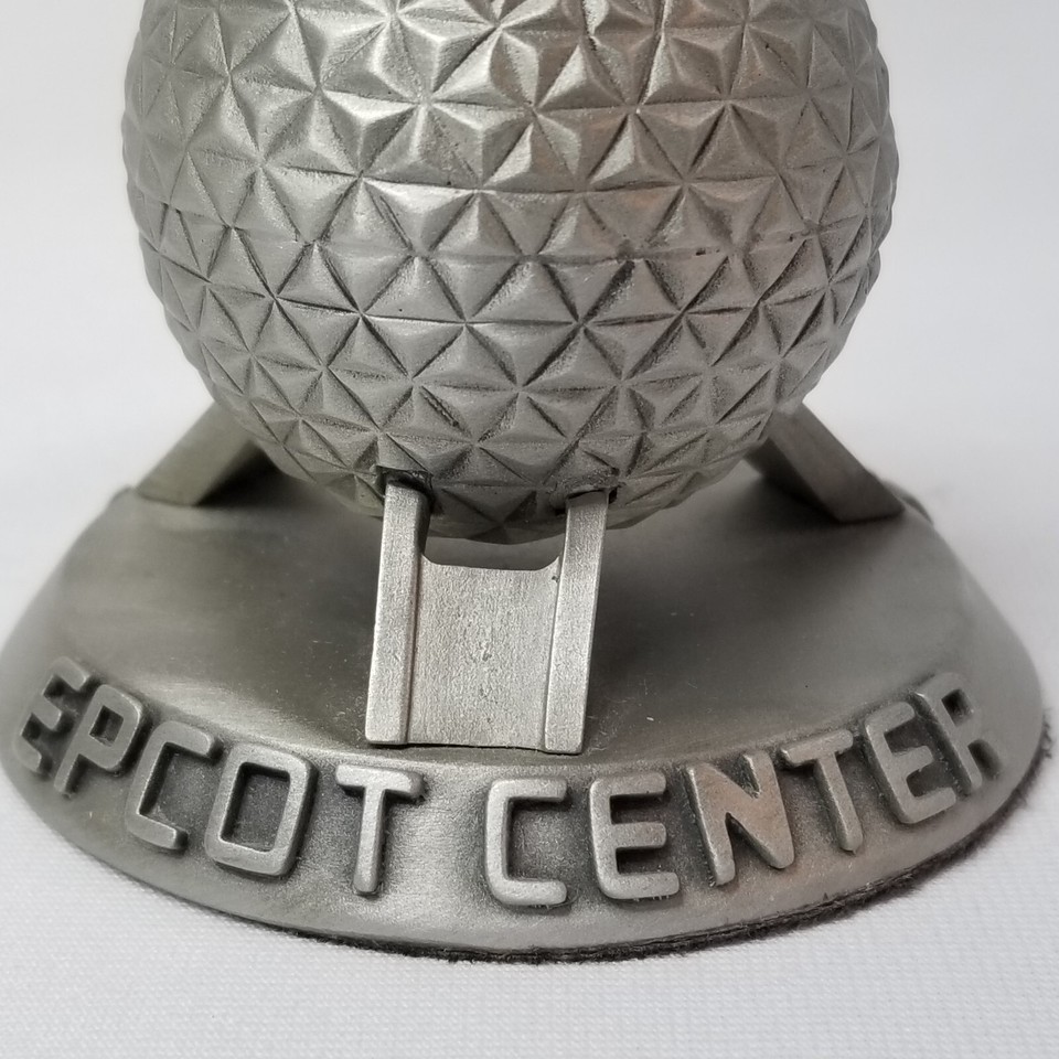 Walt Disney World Mickey Mouse Epcot Center Pewter Spaceship Earth Geosphere Vtg | eBay