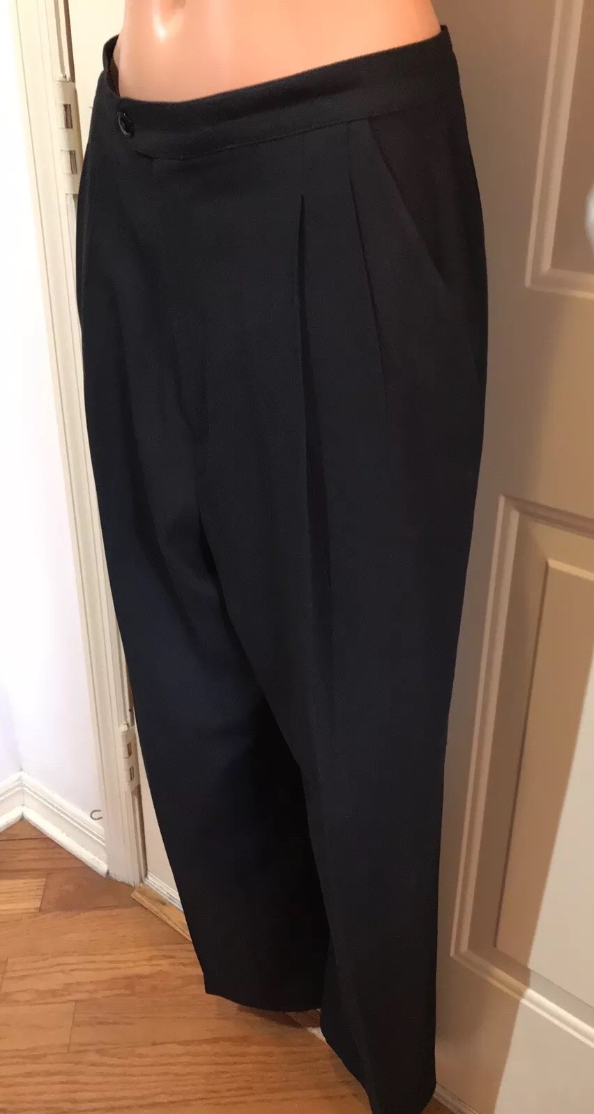 KASPER, Sz 10, 2 Piece (Jacket & Slacks), Fully Lined. Black/Ivory ...