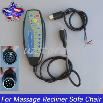 12VDC 8 Female Pin Massage Remote Hand Control For Massage Recliner ...