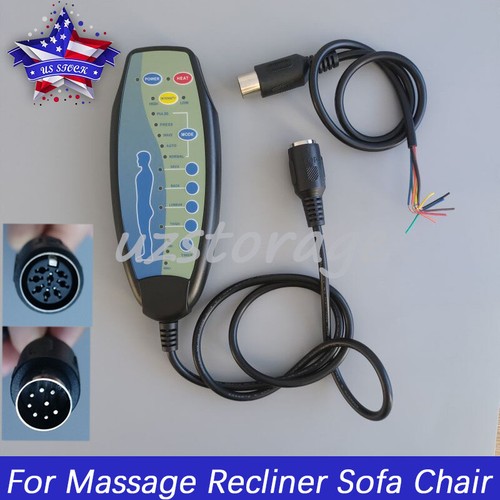 12VDC 8 Female Pin Massage Remote Hand Control For Massage Recliner ...
