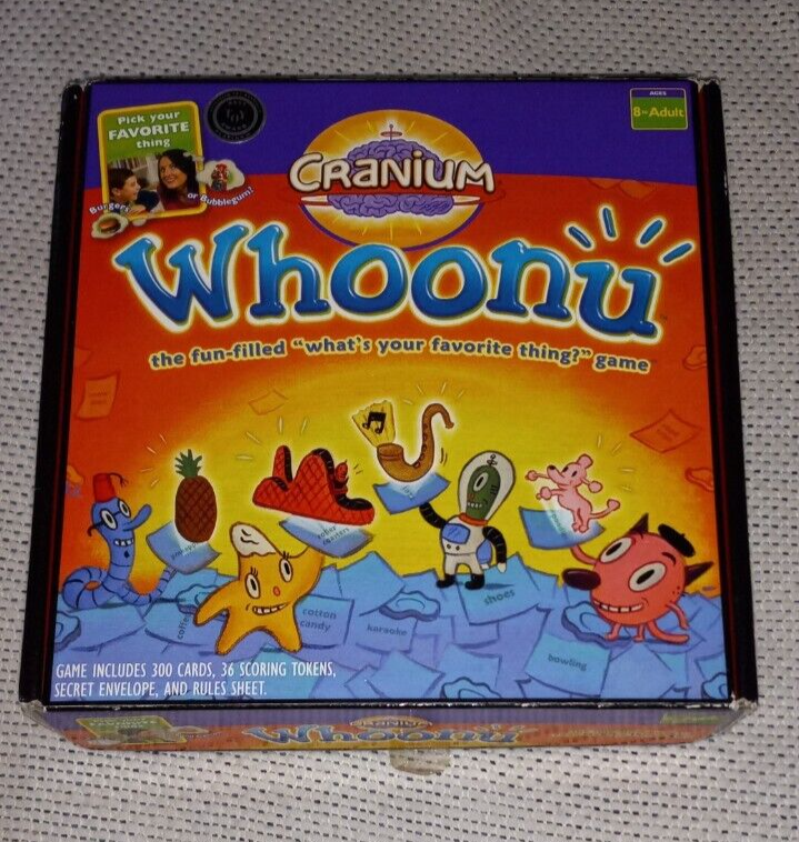 Cranium Whoonu 2005 Party Board Game 100 Complete for sale online | eBay