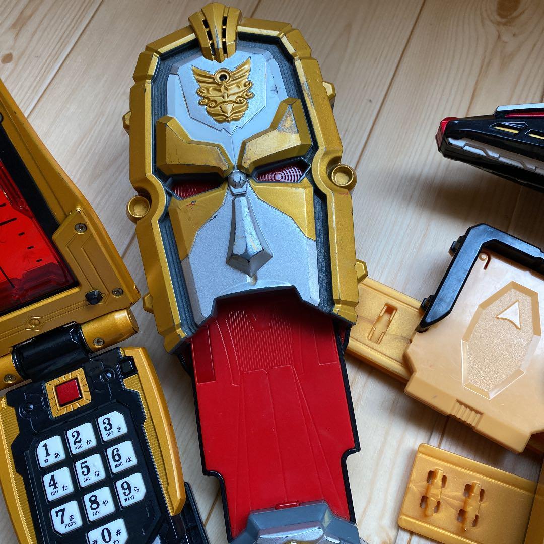 Power Rangers Mega Force Goseiger Morpher Weapon 7p set BANDAI Japan ...