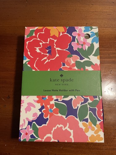 Kate Spade Sunset Blooms Loose Note Holder With Pen | eBay